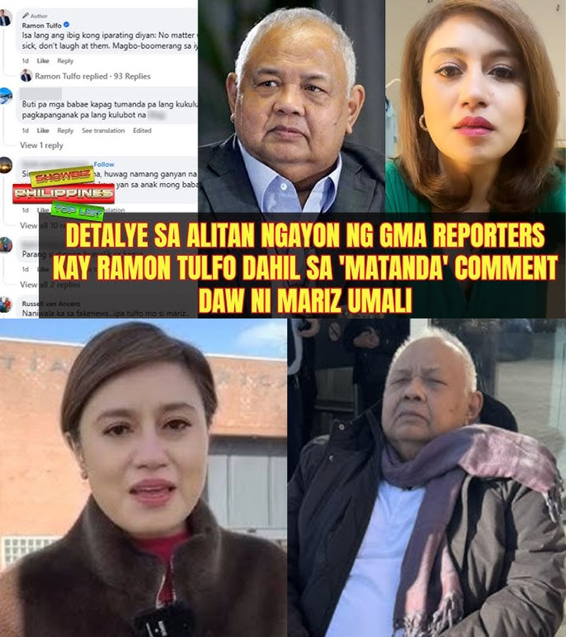 GMA Reporters and Ramon Tulfo Clash Over ‘Matanda’ Comment Involving Mariz Umali - Amazing